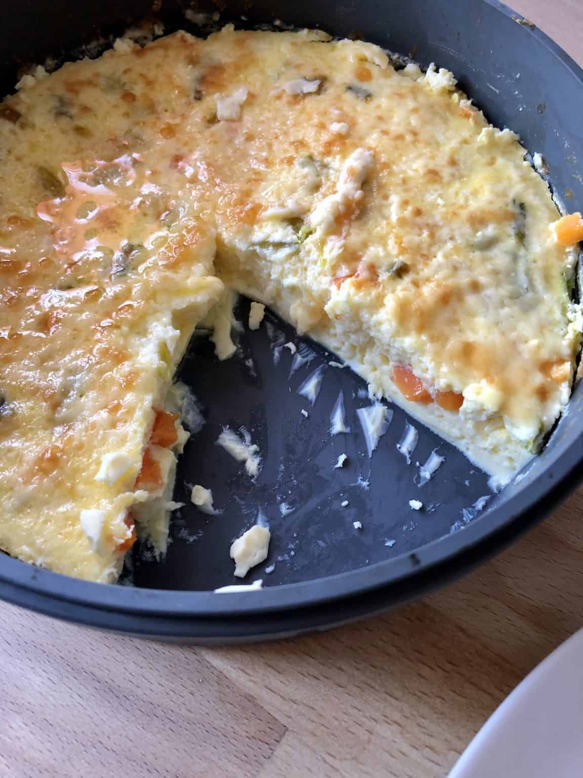 Instant Pot Duo Crisp Crustless Quiche - Feisty Tapas