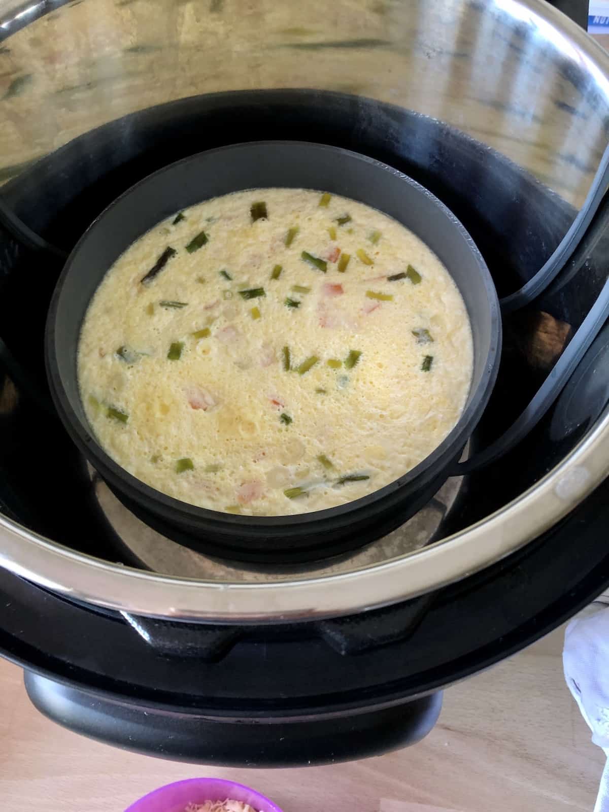Instant Pot Duo Crisp Crustless Quiche - Feisty Tapas