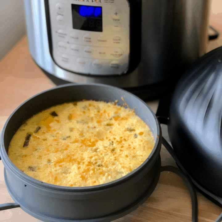 Instant Pot Duo Crisp Crustless Quiche - Feisty Tapas