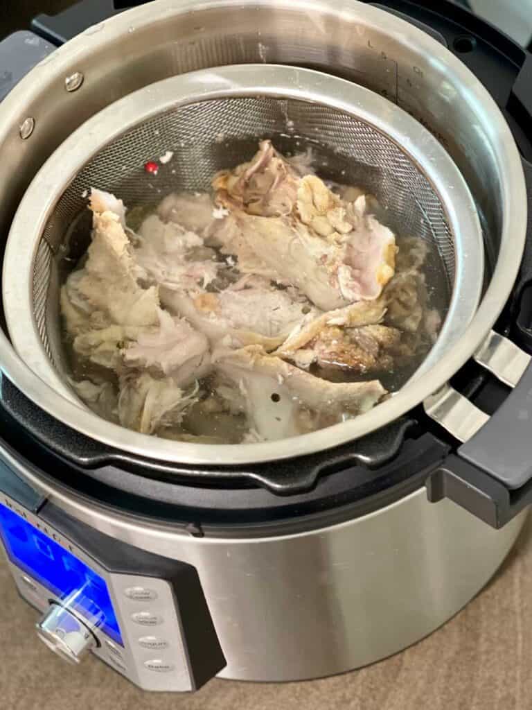 Turkey Crown Stock in the Pressure Cooker - Feisty Tapas