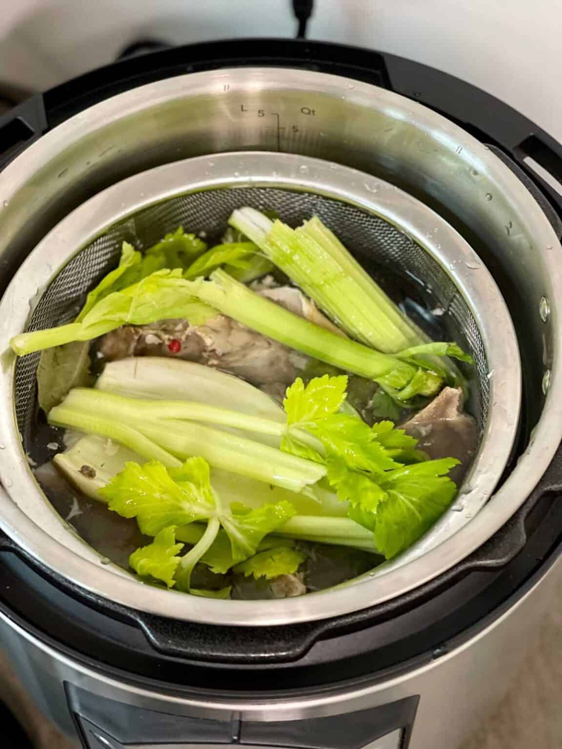 Turkey Crown Stock in the Pressure Cooker - Feisty Tapas