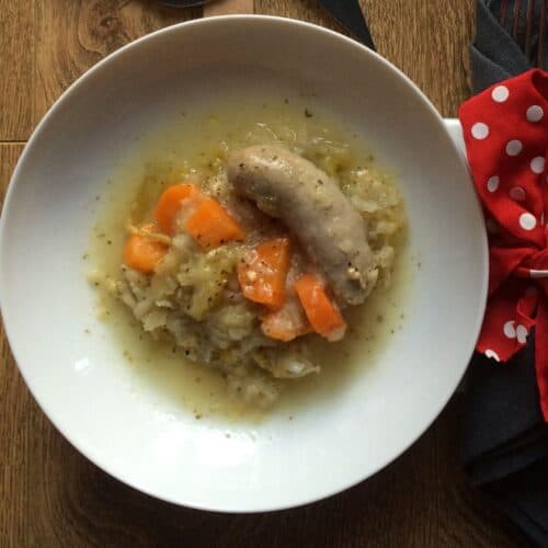 Nic's Instant Pot Sausage and Apple Casserole - Feisty Tapas